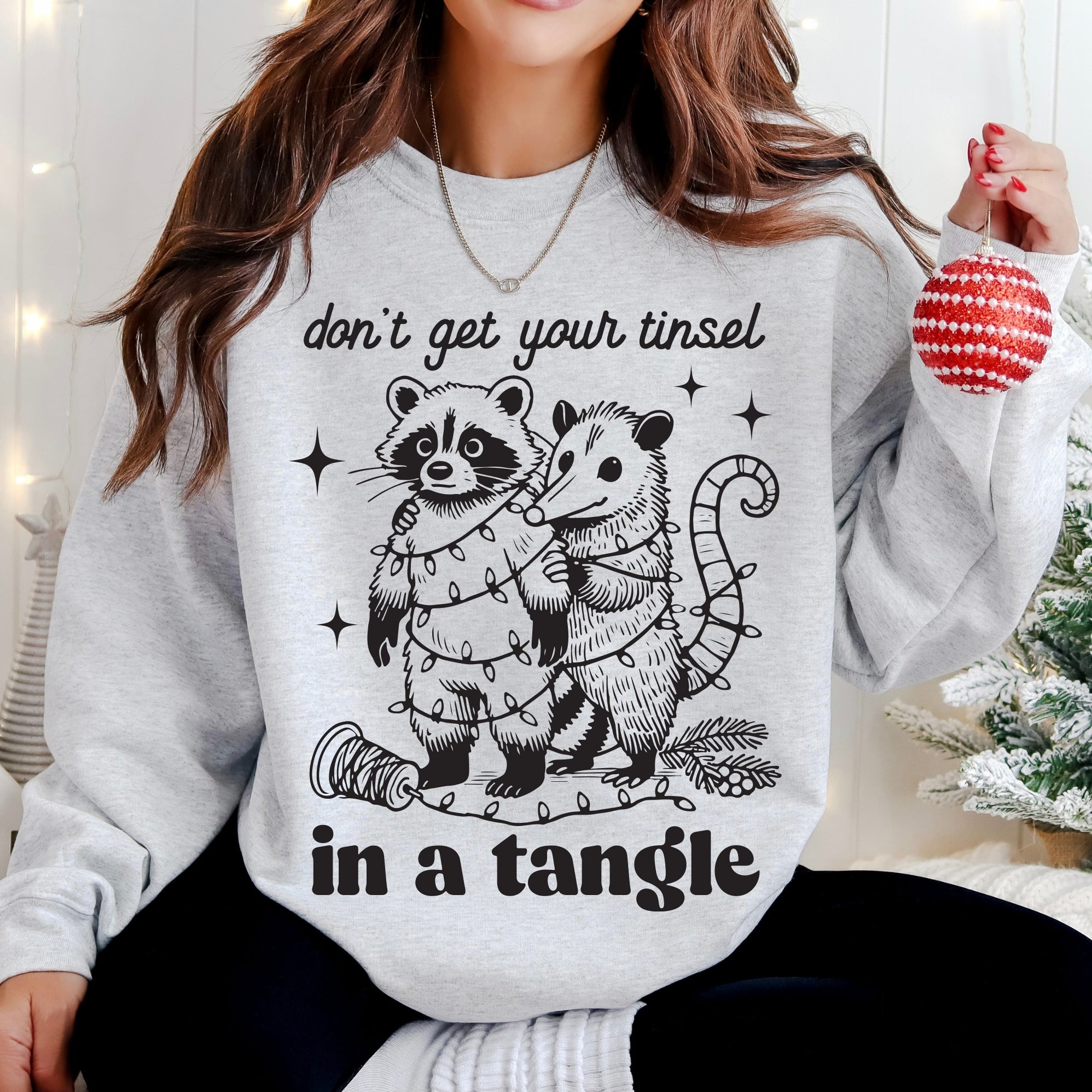 Tinsel in a Tangle • Ash Pullover – River Babe Threads